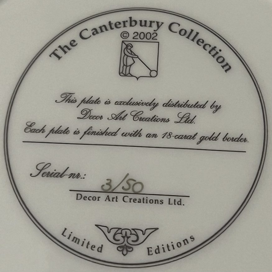 Canterbury Collection of Plates - Trowse History